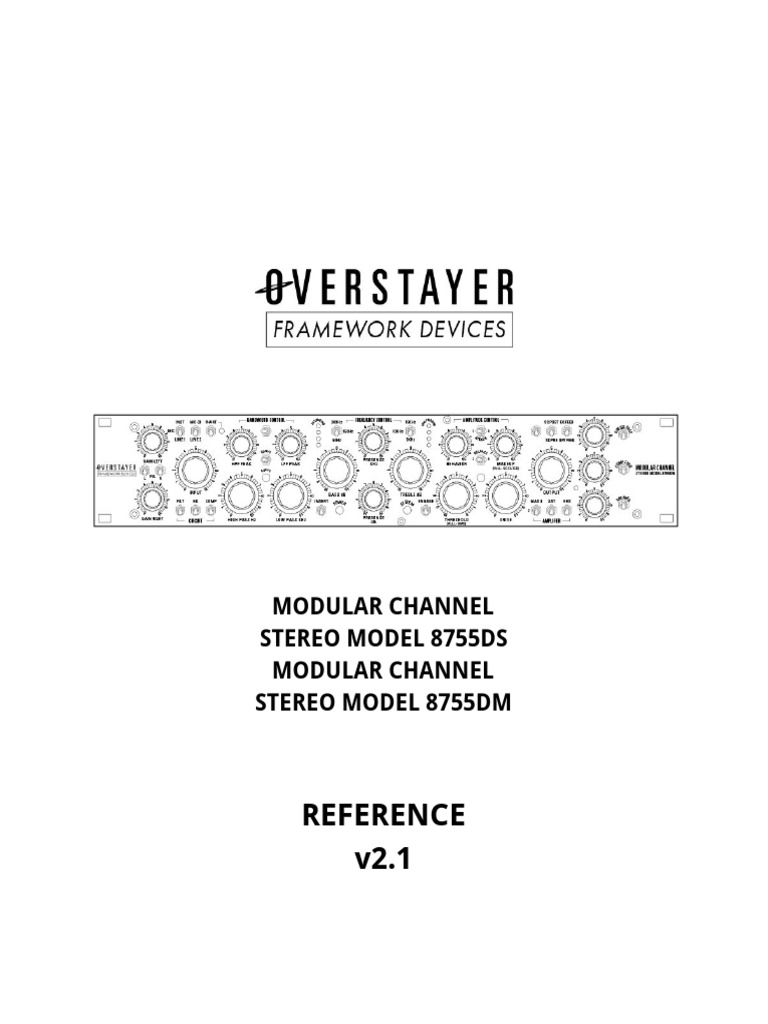 ModularChannelRefV2 1 | PDF | Equalization (Audio) | Microphone