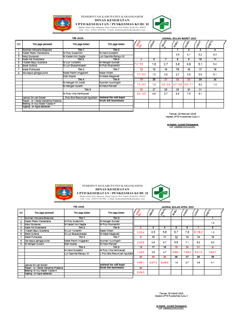Jadwal PSC 2024 | PDF