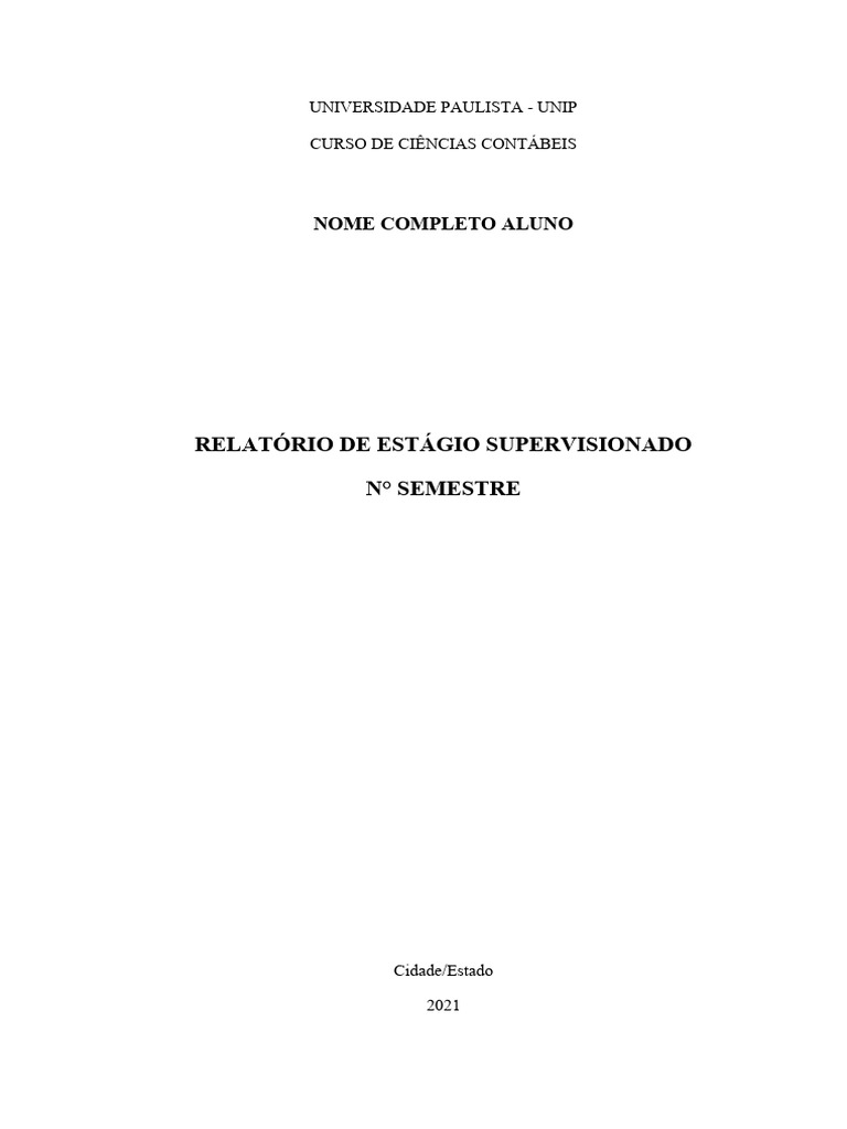 Relatório Estágio - CC Unip 2 | PDF | Qualidade (negócios) | Aprendizado