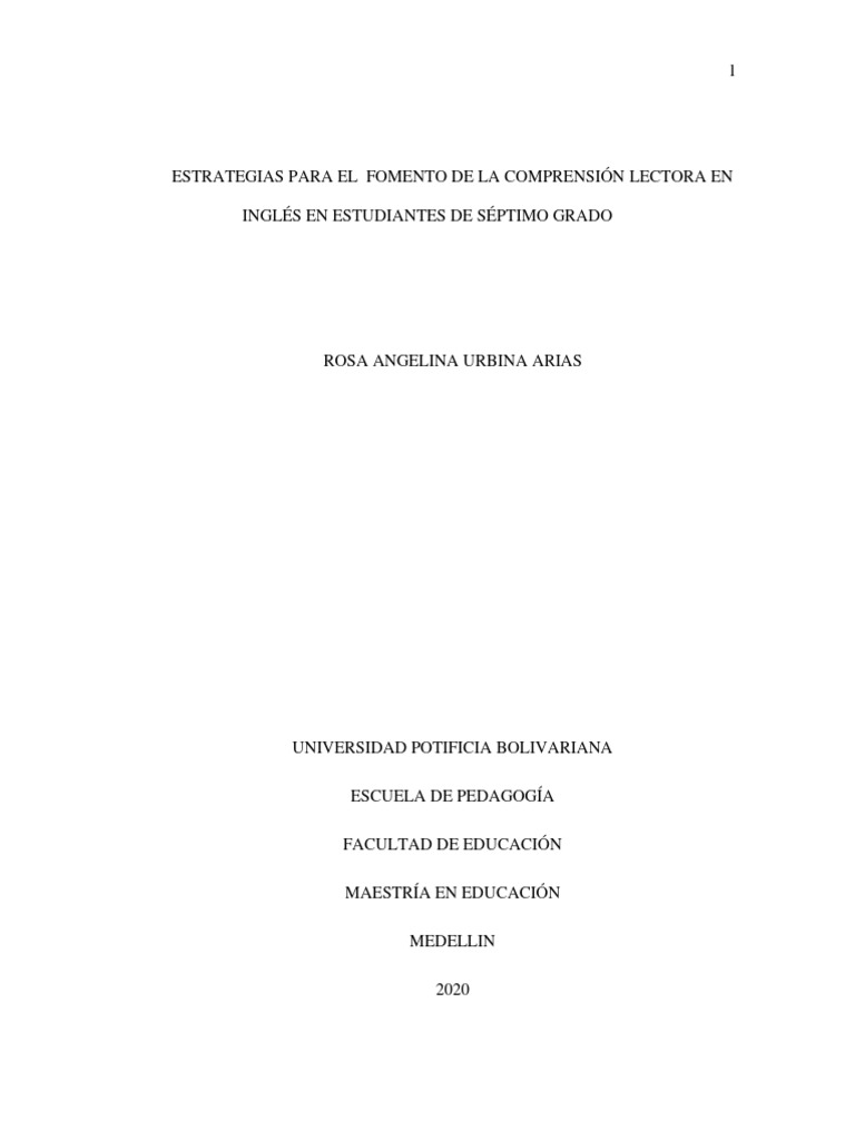 Estrategias Para El Fomento de La Comprensión Lectora | PDF | Aprendizaje | Enseñando