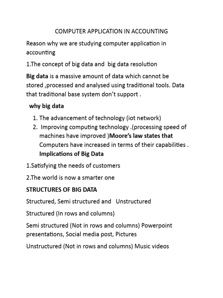 Computer Application in Accounting | PDF