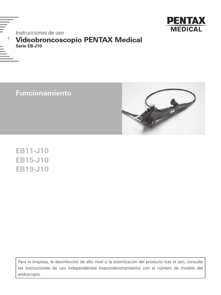 Videofibrobroncoscopio Flexible Eb15-J10 | PDF | Endoscopia | Óptica