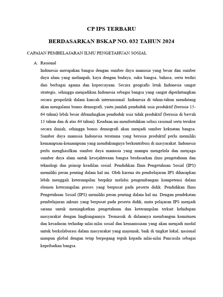 CP Ips Terbaru | PDF