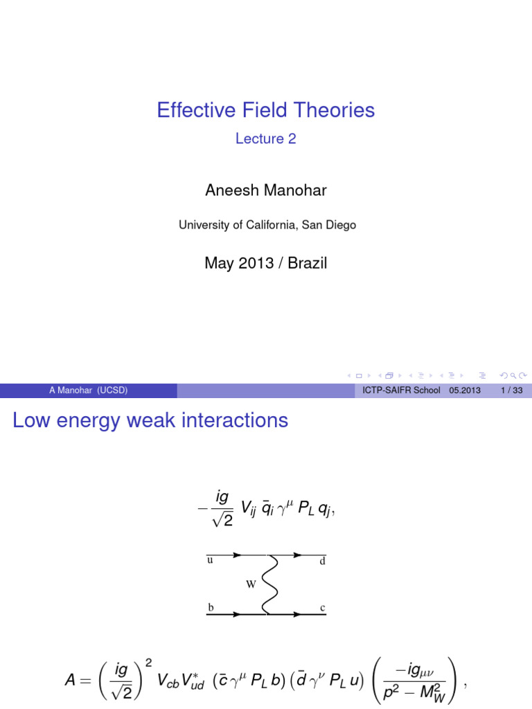 Effective Field Theories 2 | PDF | Logarithm | Theoretical Physics