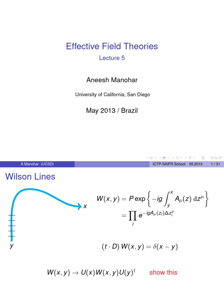 Effective Field Theories 5 | PDF | Quantum Chromodynamics | Particle Physics