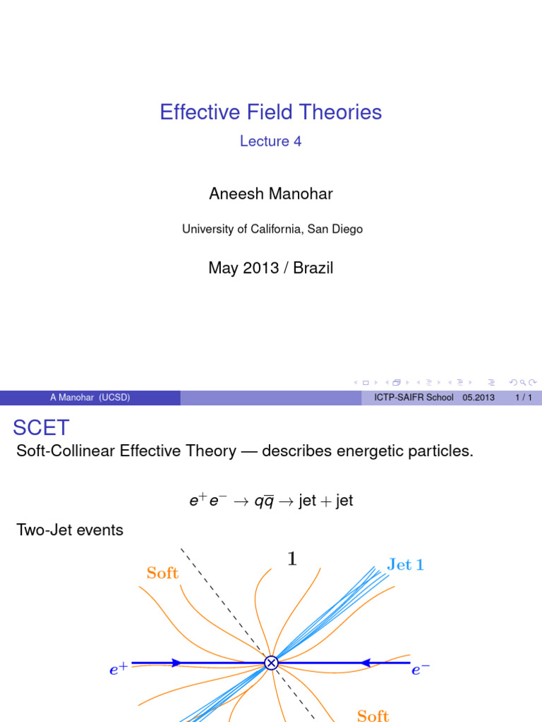 Effective Field Theories 4 | PDF | Mathematical Physics | Quantum Mechanics