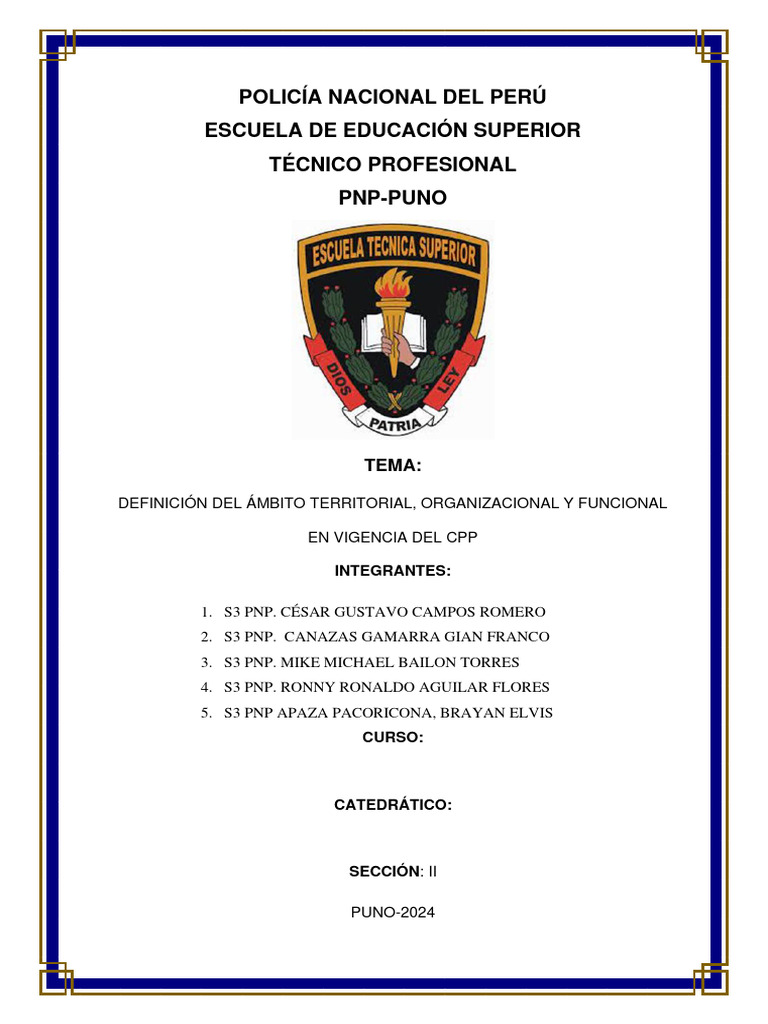 DEFINICIÓN DEL ÁMBITO TERRITORIAL, ORGANIZACIONAL Y FUNCIONAL EN ...