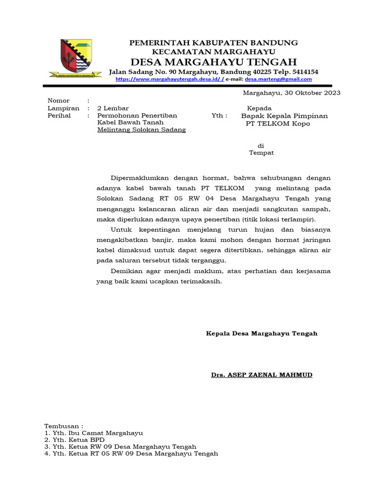 Surat Permohonan Pln Pdf