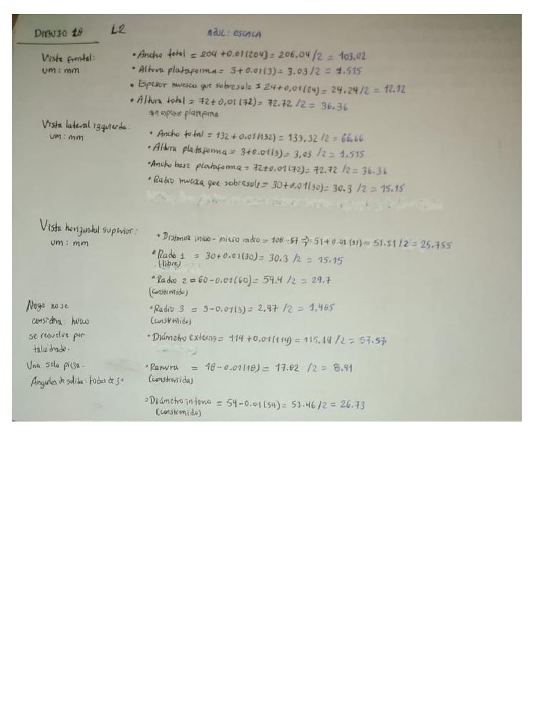 Cálculos Lámina L2 Fig 18 | PDF