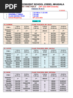 Class 10 Nine Period Timetable 2024-25 | PDF