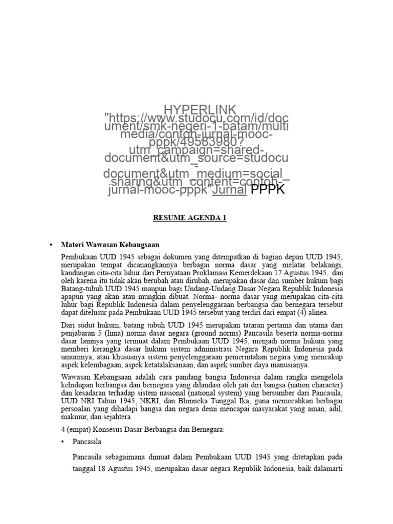 JURNAL AGENDA 1-3 | PDF