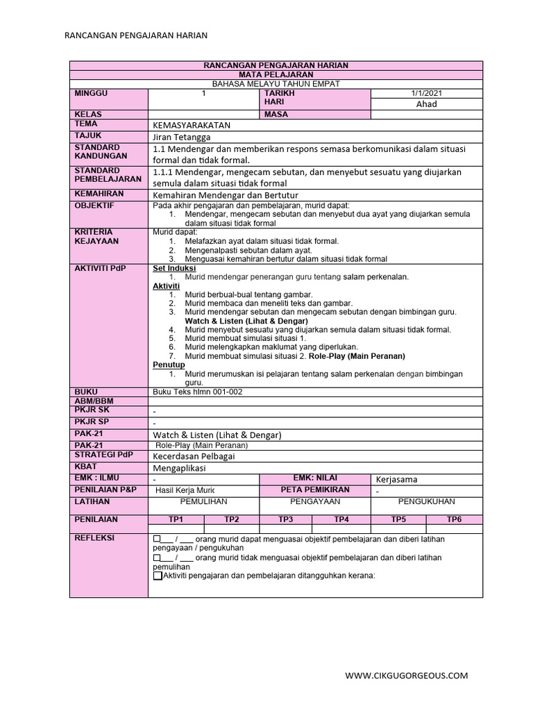 BM 4 W1 2021 RPH | PDF