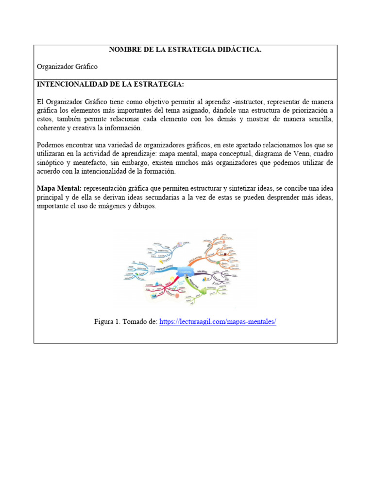 Estrategias de Organizadores Gráficos | PDF | Cognición | Ciencia cognitiva