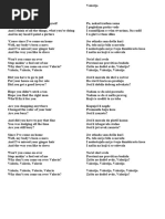 Valerie Lyrics by Amy Winehouse | PDF | Song Structure | Song Recordings