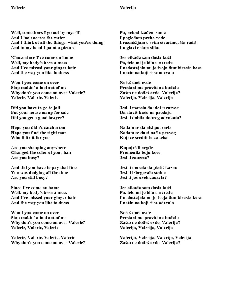 LY Amy Winehouse - Velerie | PDF | Number One Singles | British Songs