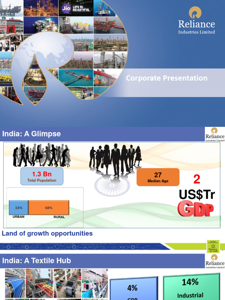Reliance Industries Corp Presentation Oct 2019 | PDF | Materials
