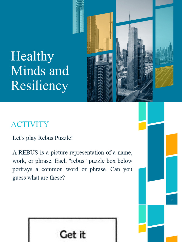 Healthy Minds and Resiliency | PDF | Psychological Resilience | Mind