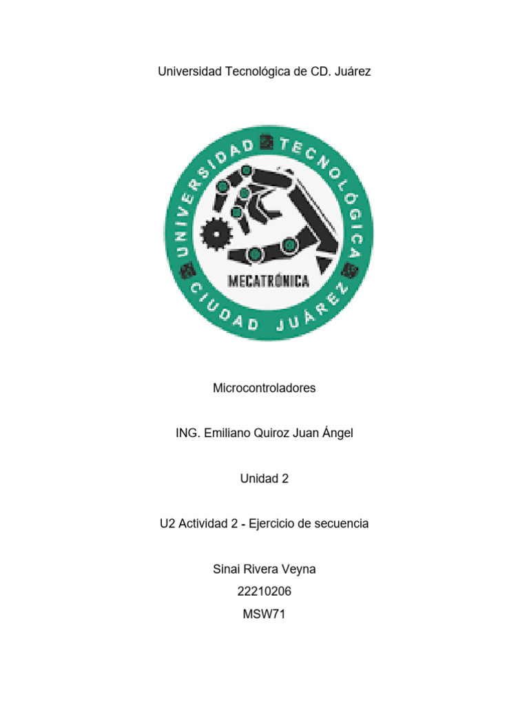 U2 Actividad 2 - Ejercicio de Secuencia | PDF | Programa de computadora | Programación