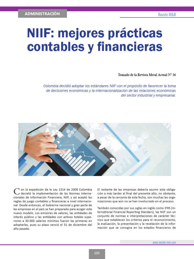 Administracion Niff | PDF | normas internacionales de INFORMACION FINANCIERA | Contabilidad