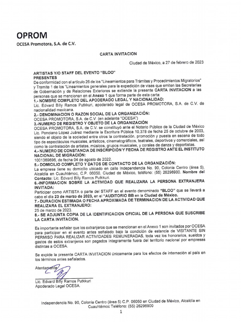 BLOO Restringido Carta | PDF