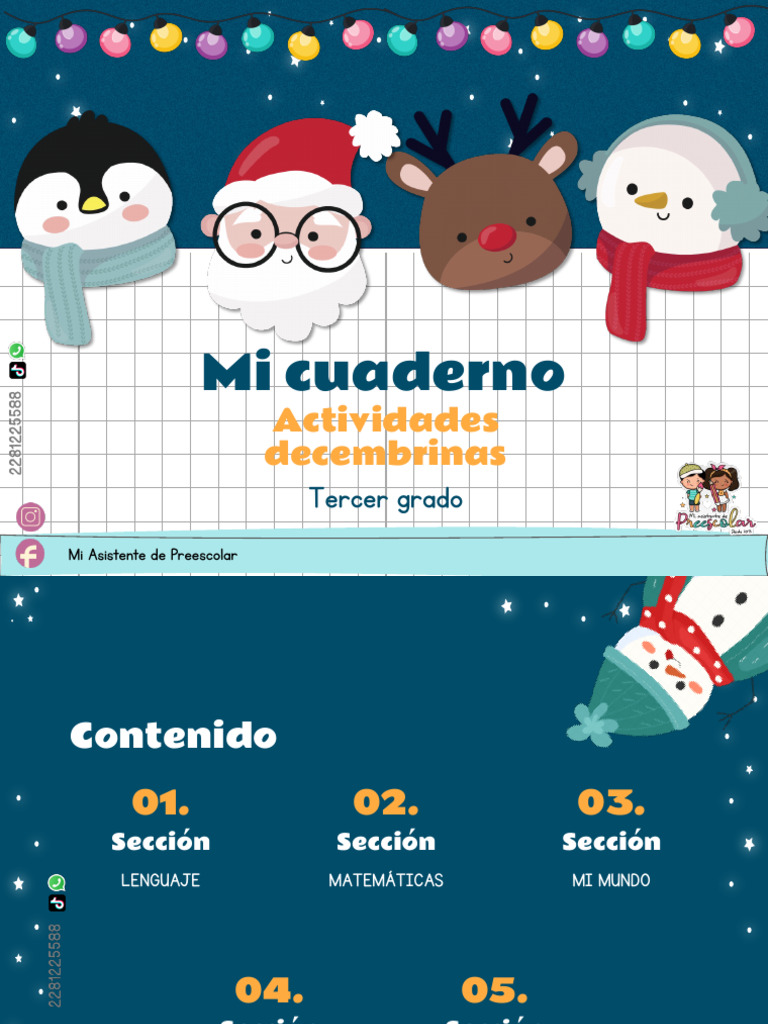 Tercer Grado Cuaderno de Actividades de Navidad Dic. 2023 MAP | PDF ...