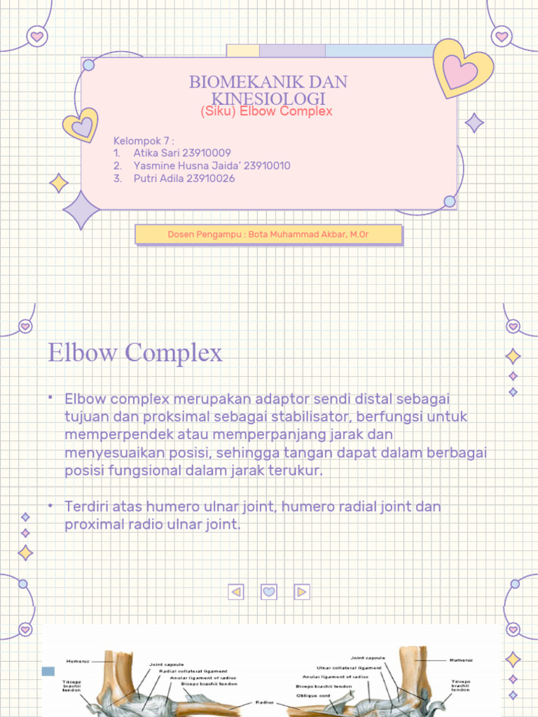 Biomekanik Kinesiologi Elbow Complex | PDF | Kesehatan Holistik