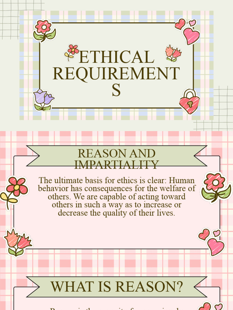 Ethical Requirements 123 | Download Free PDF | Reason | Morality