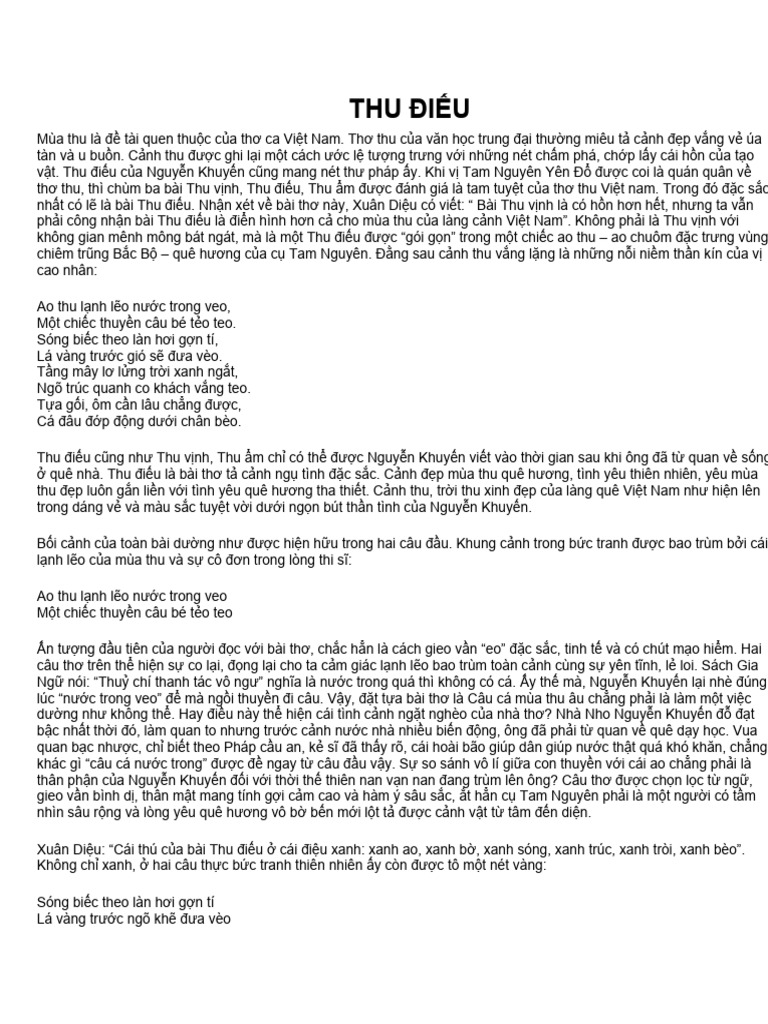 THU ĐIẾU | PDF