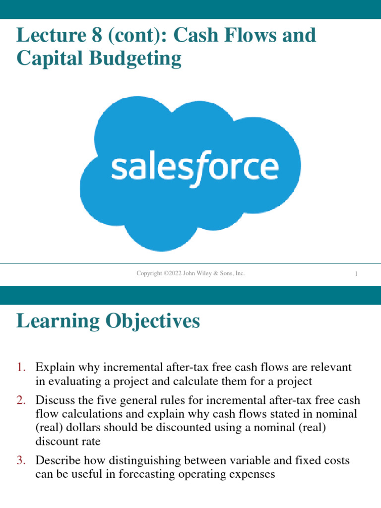 Lecture 8 (Cont) | PDF | Expense | Capital Budgeting