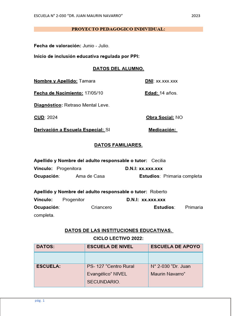 Modelo de PPI.P3 | PDF | Evaluación | Aprendizaje