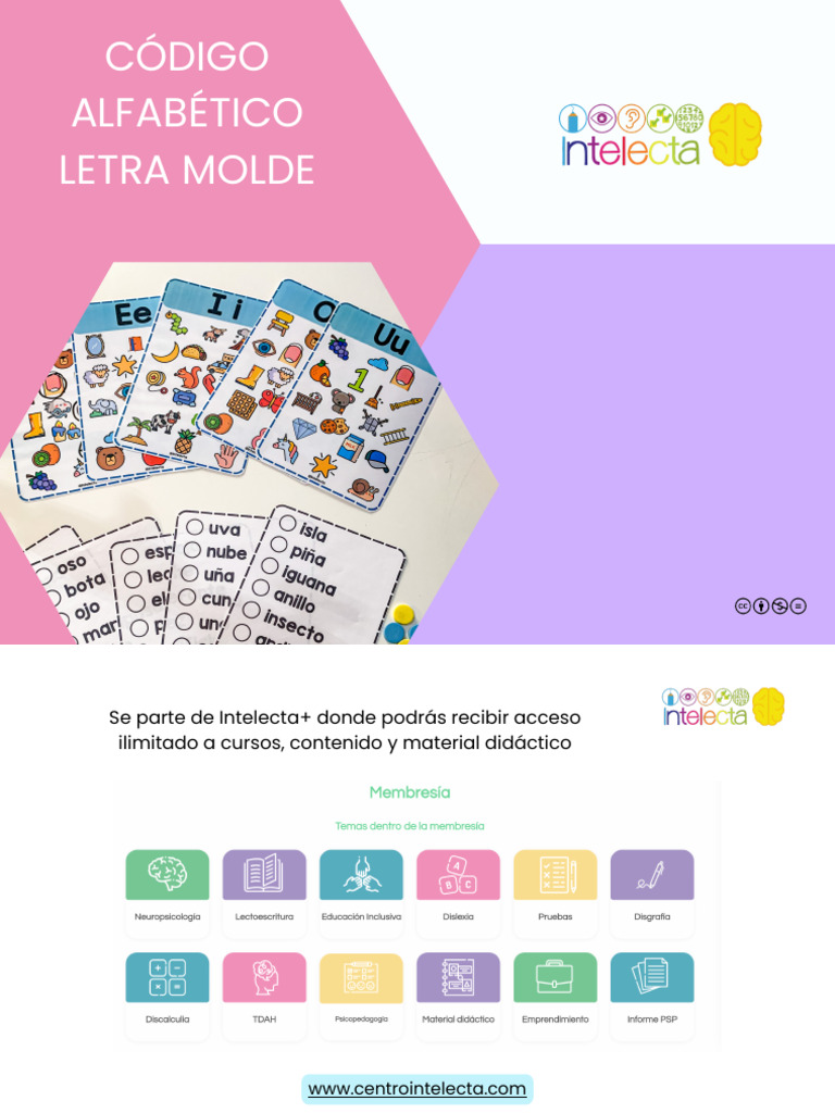 Co Digo Alfabe Tico Molde Intelecta | PDF