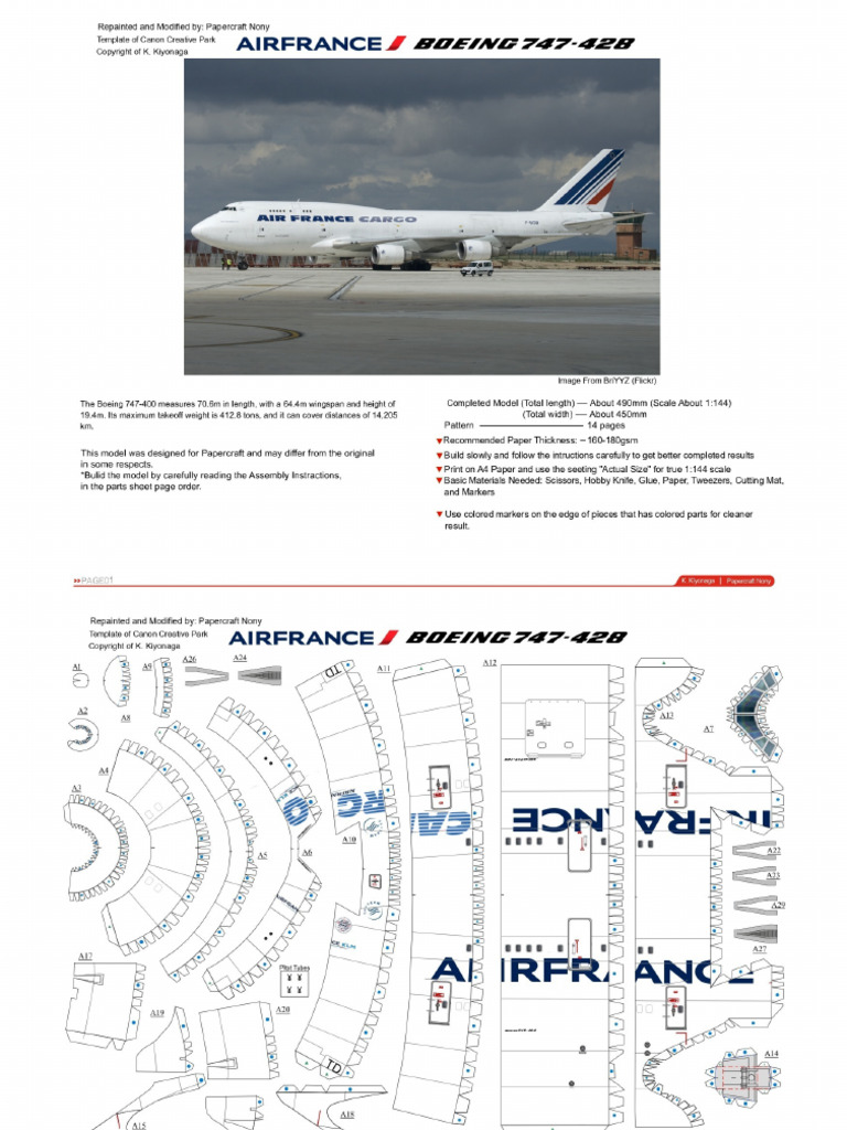 Boeing 747-428BCF Air France F-GISB | PDF