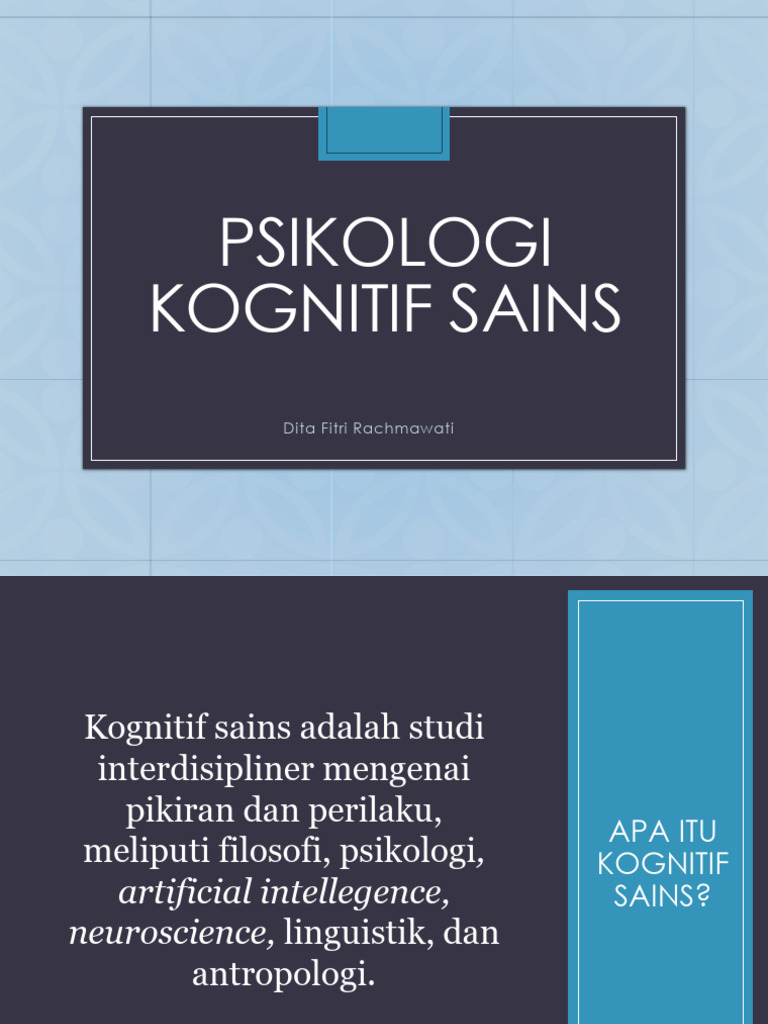 #M1-M10 Materi Psi Kognitif Sains | PDF