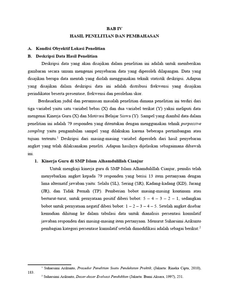 Contoh Analisis Data Deskriptif | PDF