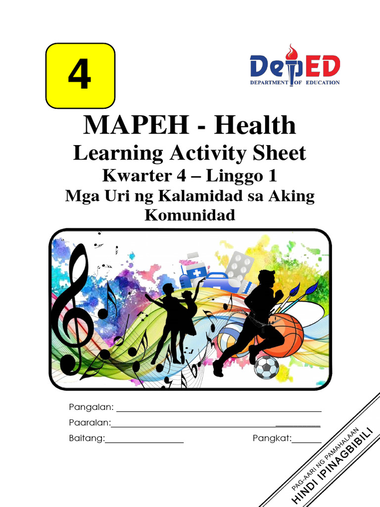 MAPEH Health4 LAS Q4 Wk1 | PDF