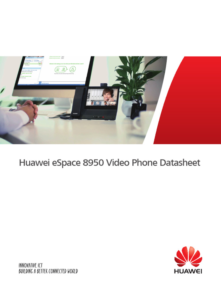Huawei ESpace 8950 Video Phone Datasheet | Download Free PDF | Usb ...