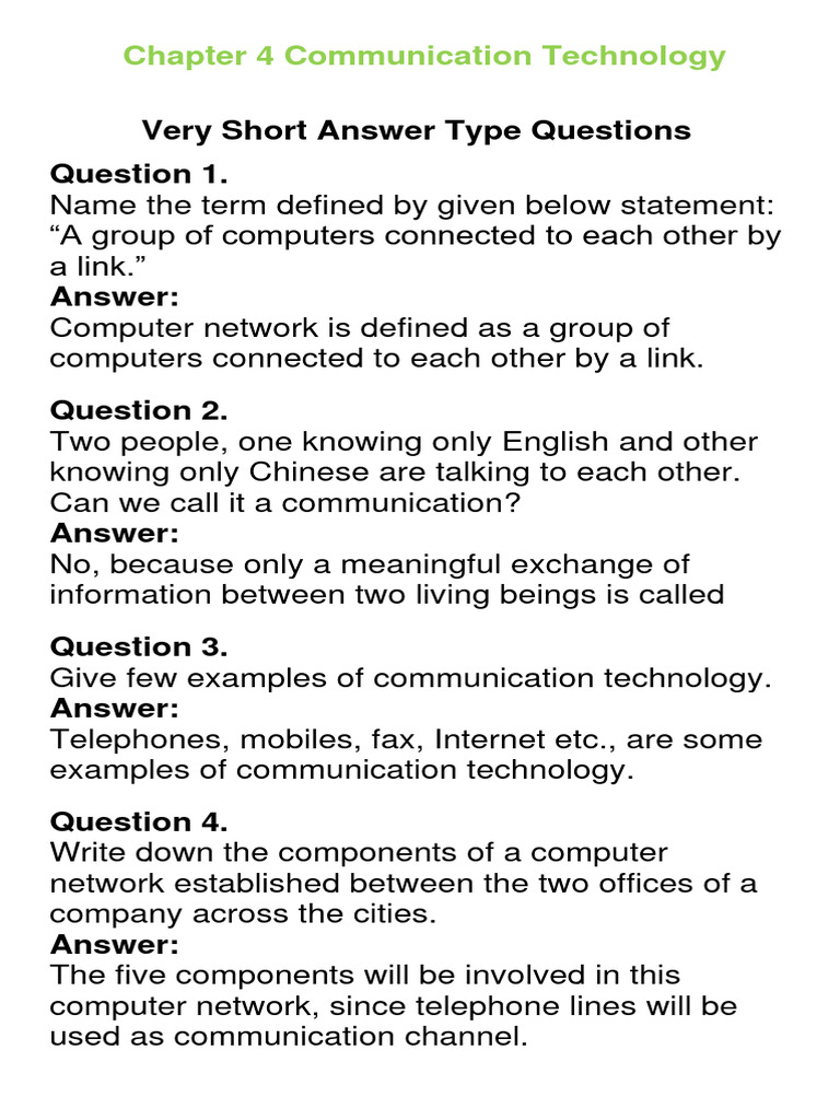 Communication Technology | Download Free PDF | Computer Network | Telecommunications