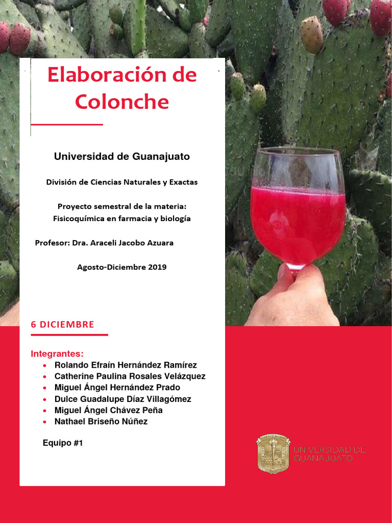 Elaboración de Colonche: Bebida de Tuna | PDF | Fermentación | Levadura