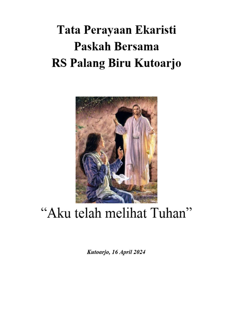 Ekaristi Paskah di RS Palang Biru | PDF | Agama & Spiritualitas