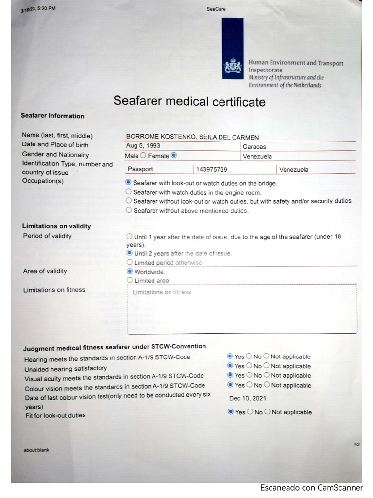 Medical Certificate Seila | PDF