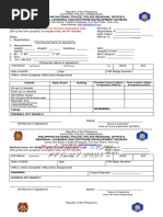 Latest PFT Form | PDF | Career & Growth