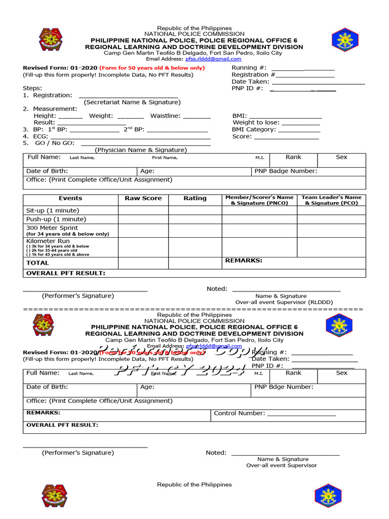 PFT-Form-2024-Corrected | Download Free PDF | Local Government | Government