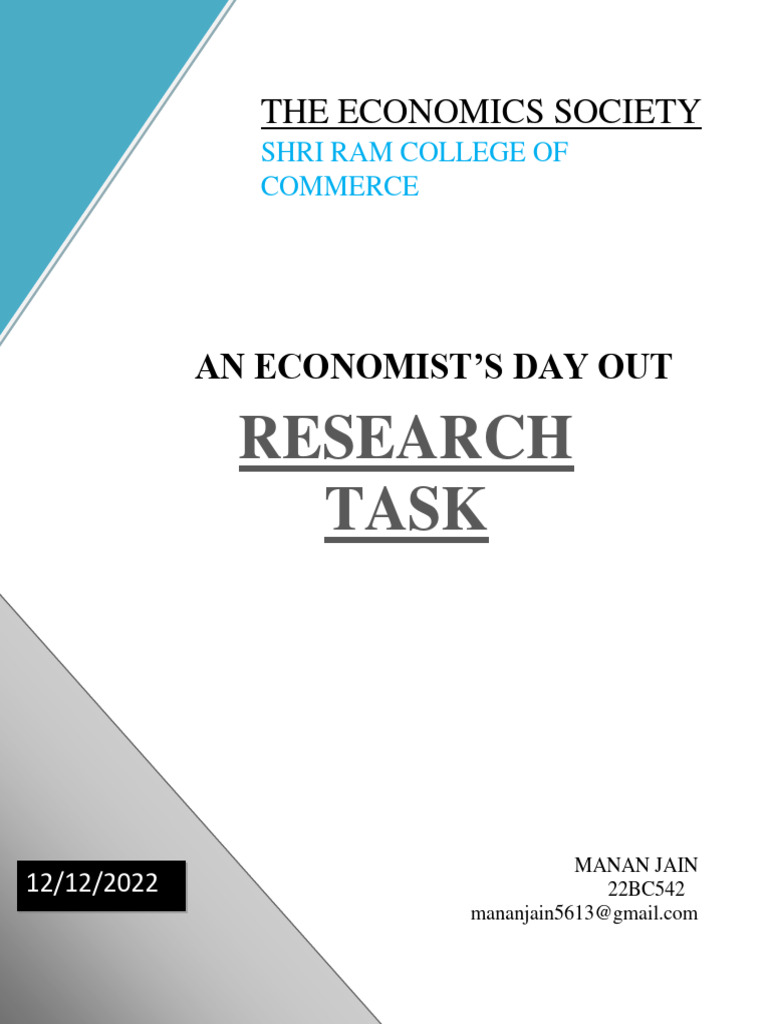 Manan Jain - 22BC542 II Ecosoc Research Task | PDF | Demand | Prices