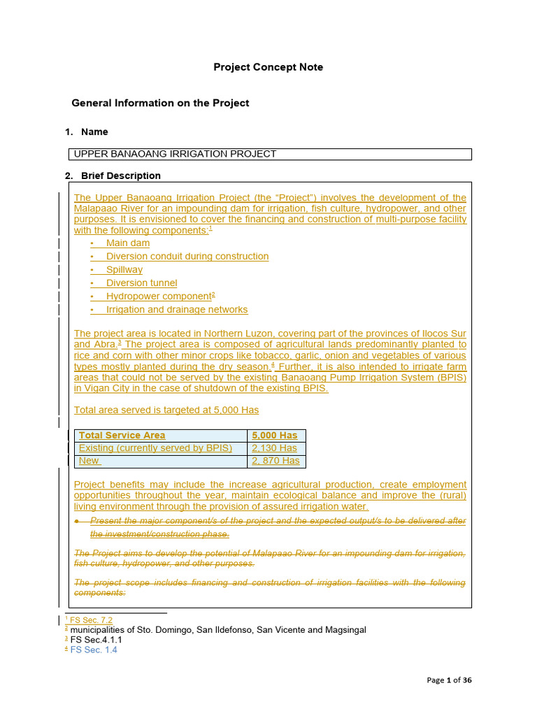 CBD_20221118_PCN Template upper banaoang_pds rev 8242023 | PDF ...