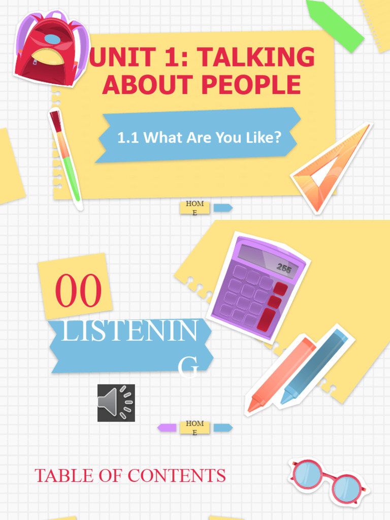 Unit 1: Talking About People: 1.1 What Are You Like? | PDF | Learning Methods | Learning