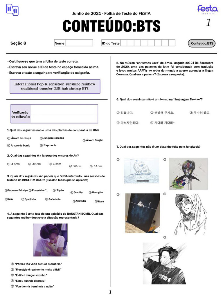 PDF Teste BTS | PDF