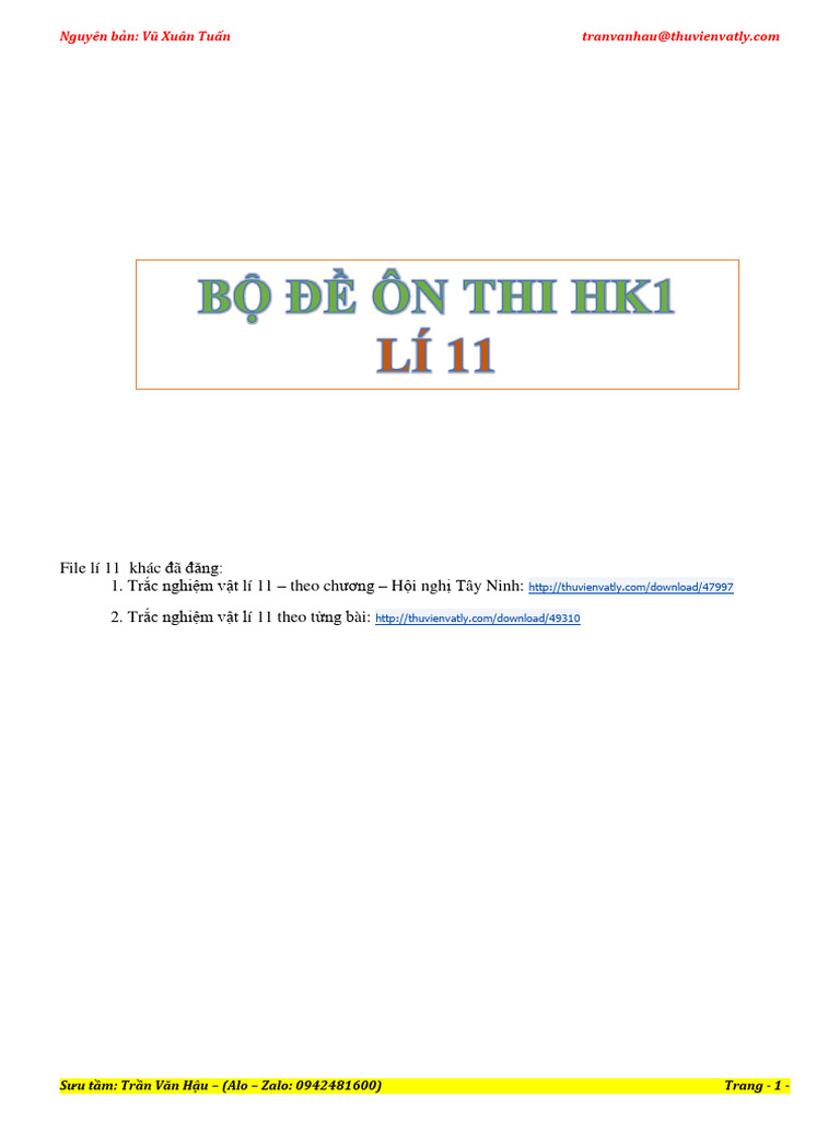 Bo 27 De3 Thi Hk1.Thuvienvatly - Com.ff4c0.49358 | PDF