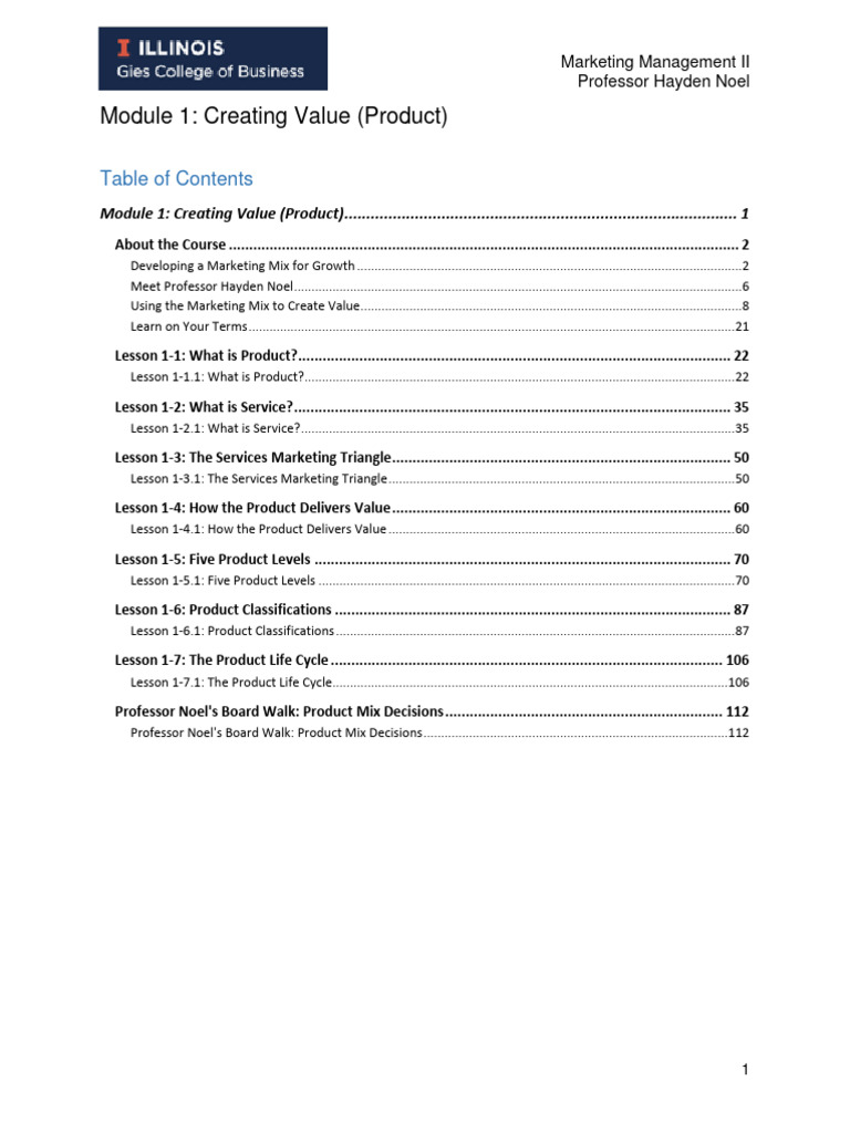 Module 1 Transcript - MOOC2 | PDF | Marketing | Goods