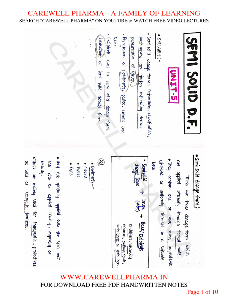 Unit 5, Pharmacy | PDF | Diffusion | Pharmacology