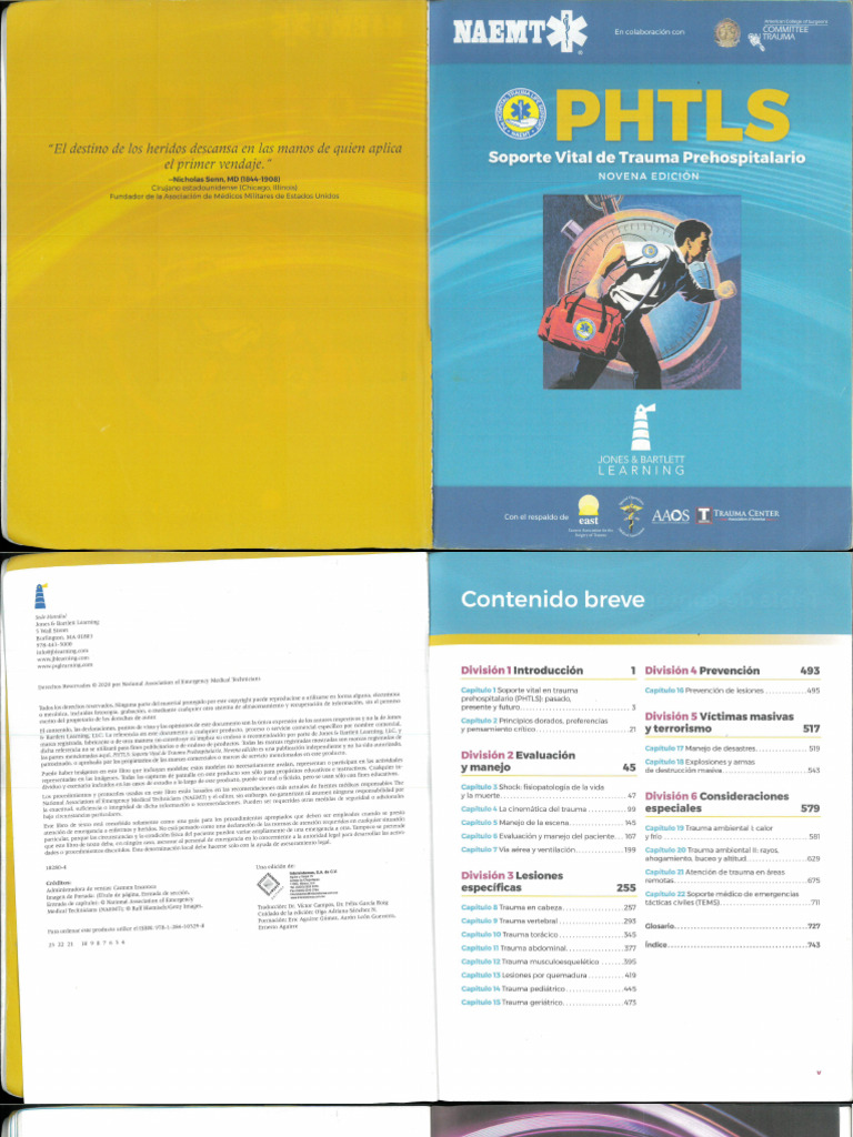 15 PHTLS Soporte Vital de Trauma Prehospitalario | PDF
